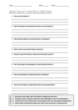 Aufgabensammlung zum Thema "Erich Kästner" | Unterricht.Schule